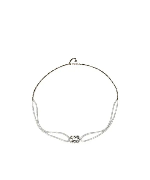 ROGER VIVIER Efflorescence Embellished Belt - Silver