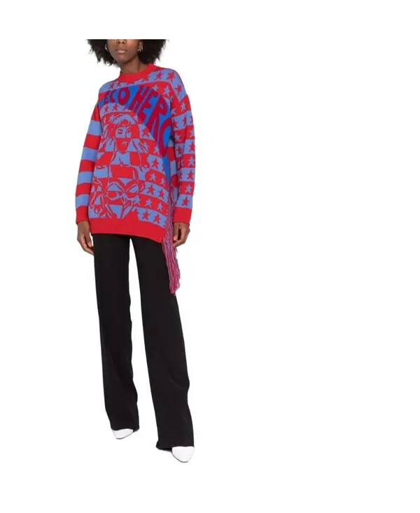 Stella McCartney Eco Hero Intarsia Jumper - Red