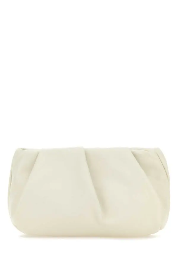 Burberry 3d Rose Ruched Clutch Bag - Nude