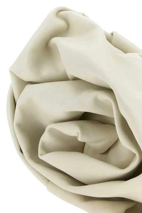 Burberry 3d Rose Ruched Clutch Bag - Nude