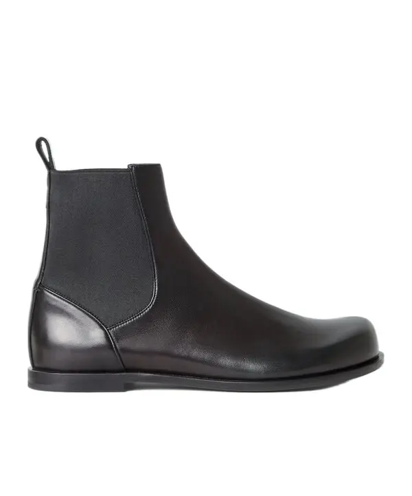 Fendi Nappa Leather Chelsea Boots - Black