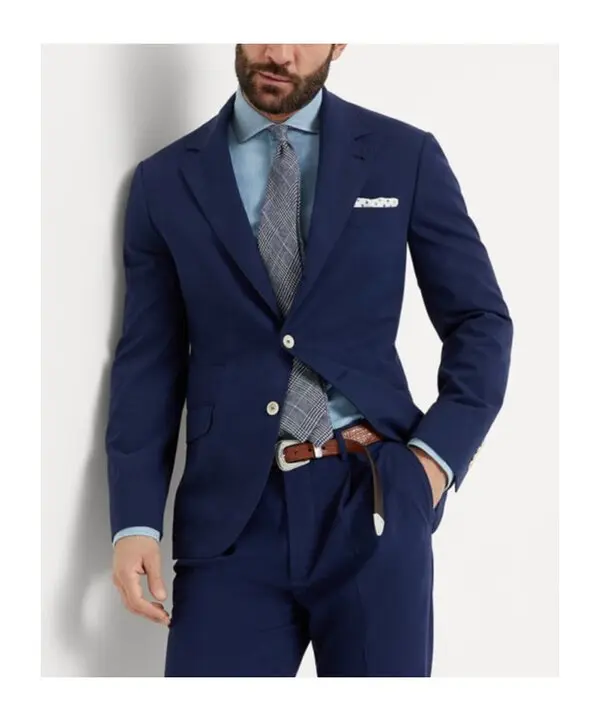 Brunello Cucinelli Single-breasted Tailored Blazer - Blue