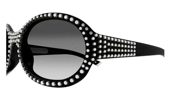 Gucci Embellished Round Frame Sunglasses