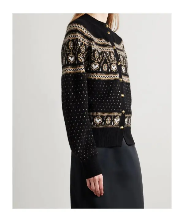 Khaite Long-sleeved Knitted Shirt With Pattern