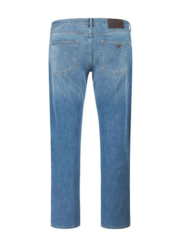 Emporio Armani Logo Patch Jeans