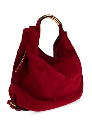 Moschino Top Handle Handbag With Magnetic Clasp And Logo Detail