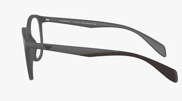 Emporio Armani Full Frame Eyeglasses With Mirror Clip