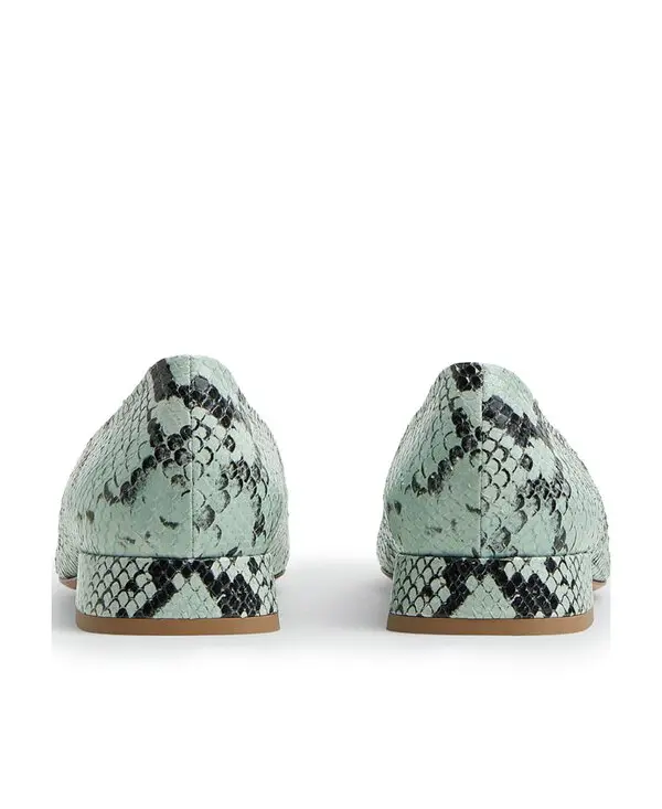 Bottega Veneta Python-print Ballerina Flats