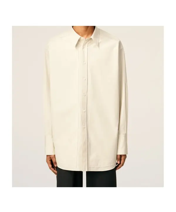 Ami Logo-embellish Shirt - Ivory