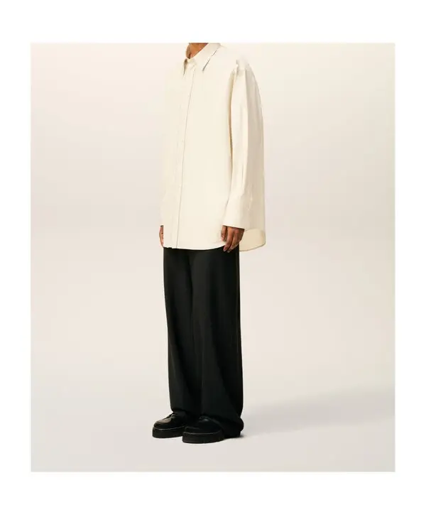 Ami Logo-embellish Shirt - Ivory