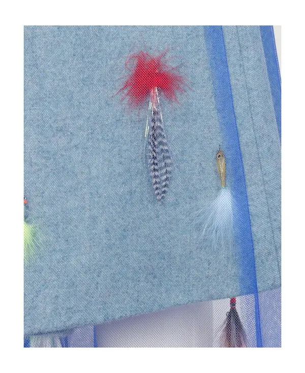 MAISON MARGIELA Embellished Layered Pleated Skirt - Blue