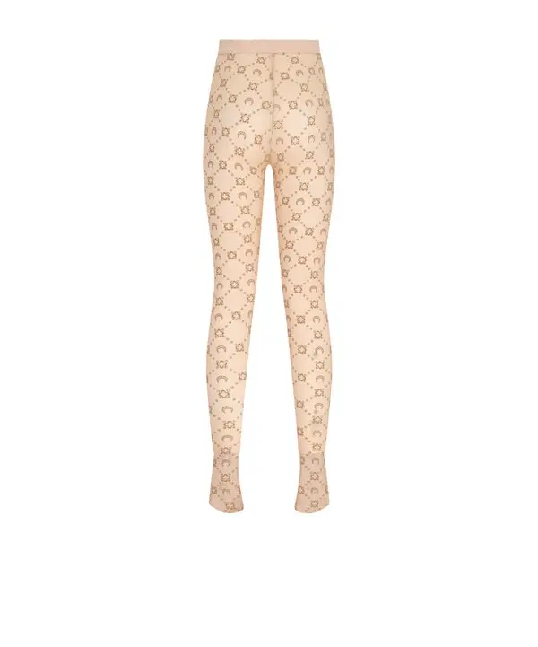 MARINE SERRE All-over Moon Printed Tights