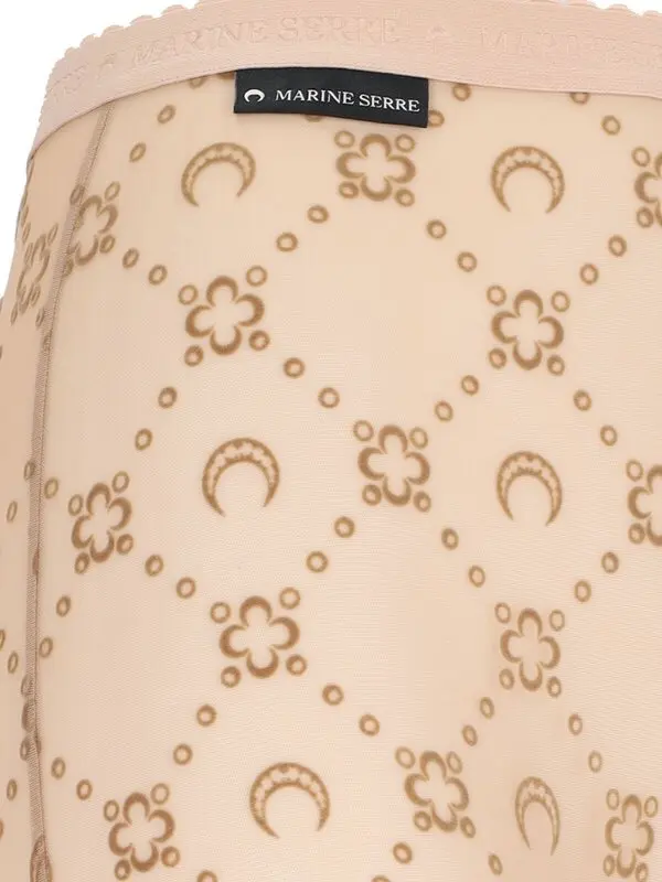 MARINE SERRE All-over Moon Printed Tights