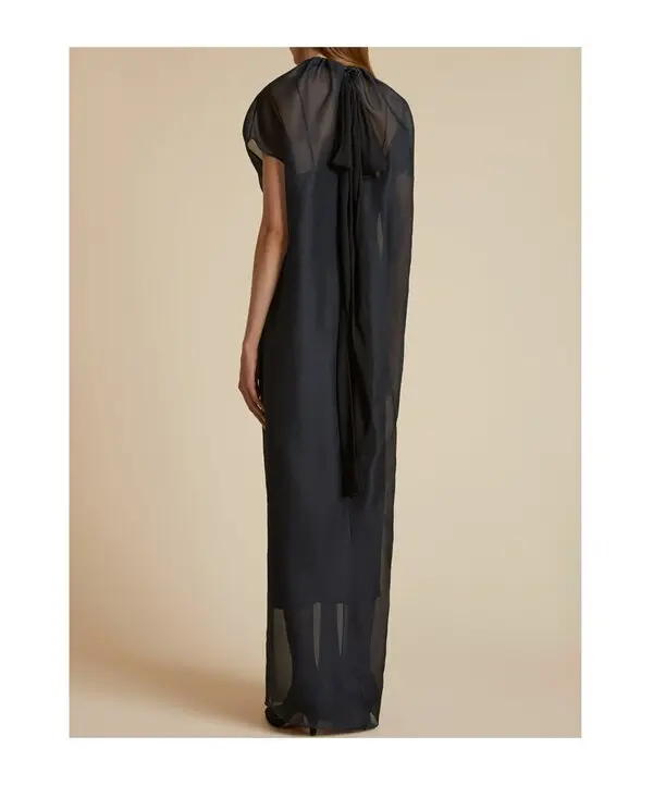 Khaite The Essie Draped Maxi Dress