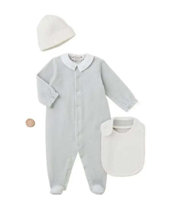 Bonpoint Prestige Prince Babygrow Set - White