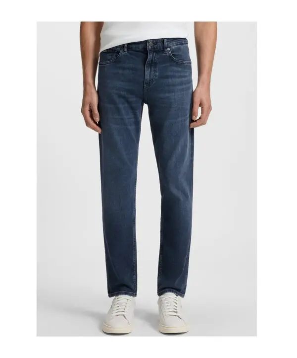 Hugo Boss Tapered-leg Jeans - Blue