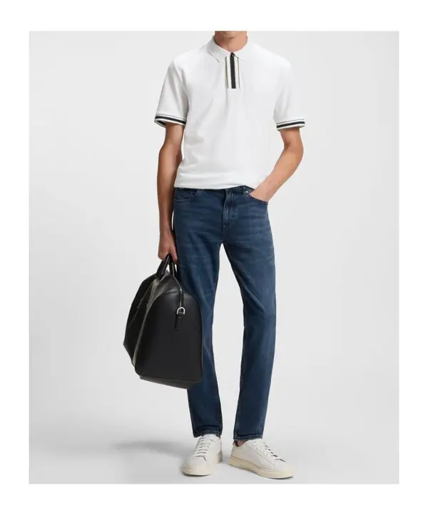 Hugo Boss Tapered-leg Jeans - Blue
