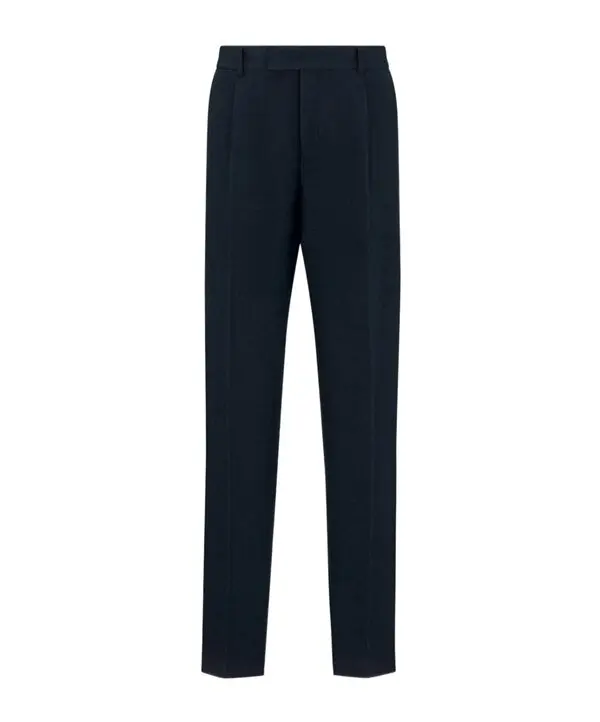 Dior Classic Straight-cut Tailored Trousers - Blue