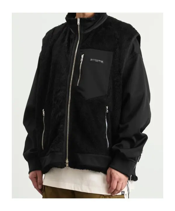 MASTERMIND WORLD Sherpa Skull Layered Jacket