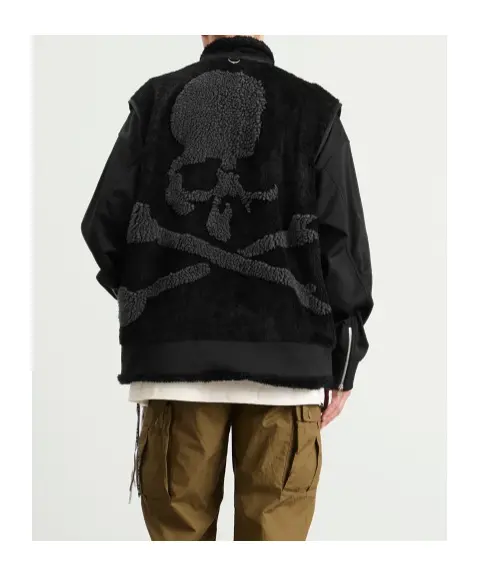 MASTERMIND WORLD Sherpa Skull Layered Jacket