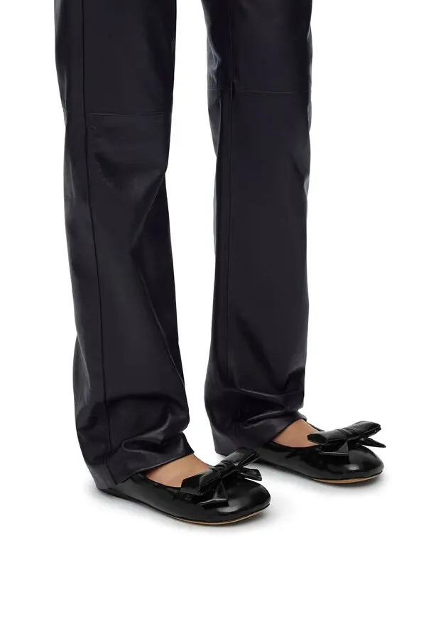 Loewe Puffy Ballerina Flats With Padded Bow Detailing
