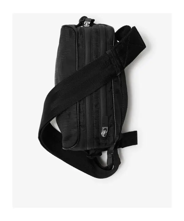 Burberry Check-jacquard Zipped Belt Bag - Black