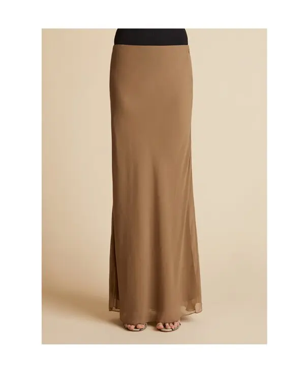 Khaite The Mauva Low-rise Maxi Skirt