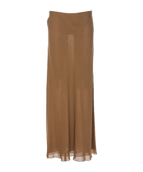 Khaite Mauva A-line Maxi Skirt