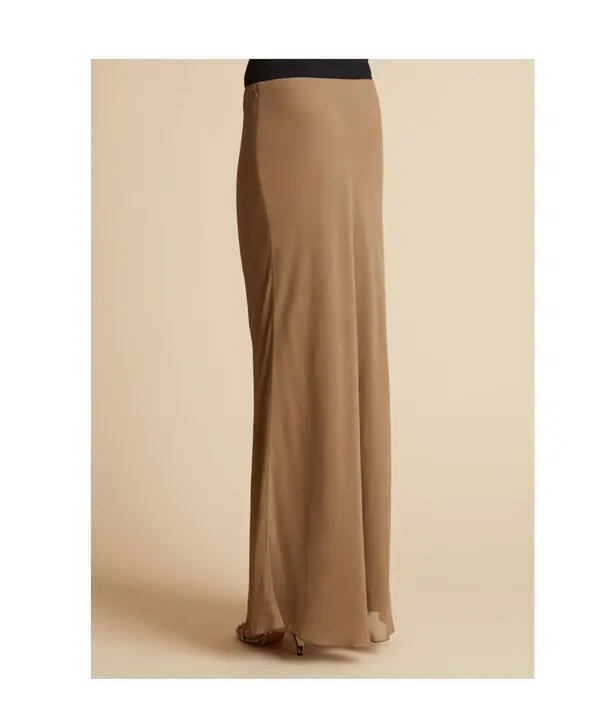 Khaite Mauva A-line Maxi Skirt