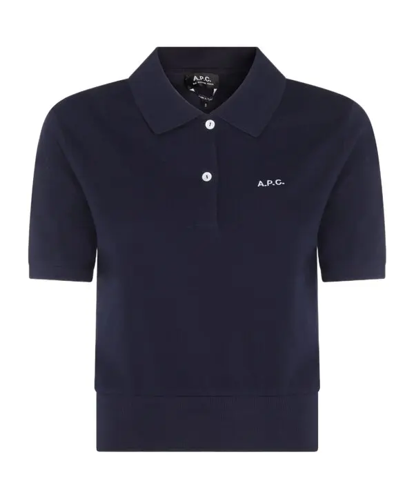 A.p.c. Short Sleeve Polo Shirt - Black