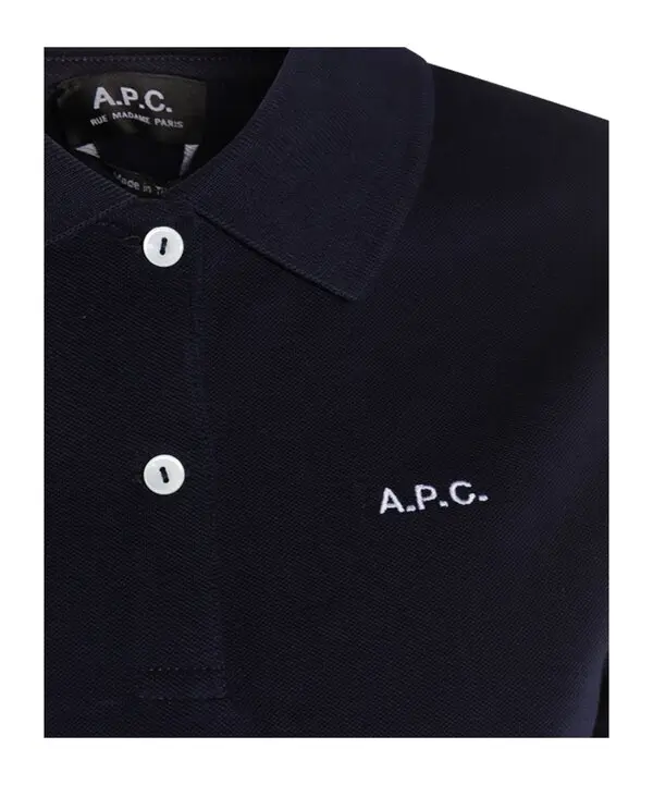 A.p.c. Short Sleeve Polo Shirt - Black