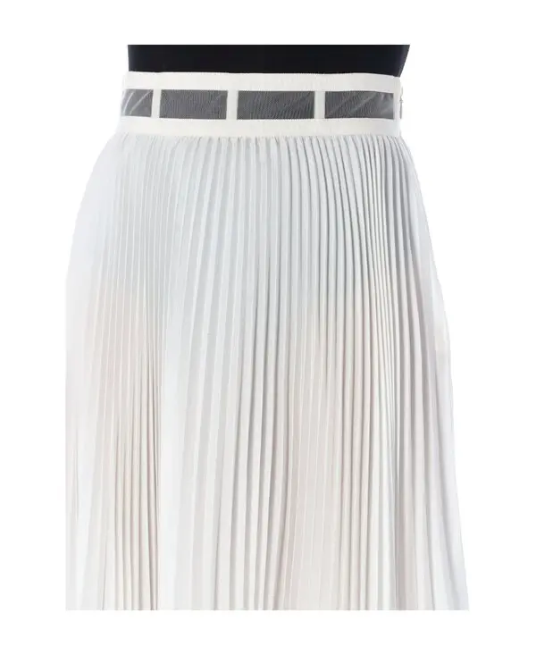 Dior Pleated High Waist Midi Skirt