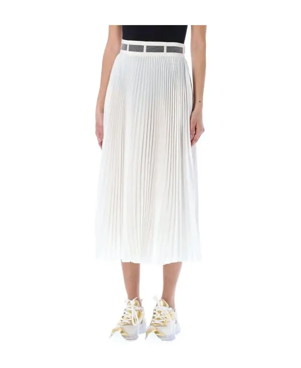 Dior Pleated High Waist Midi Skirt