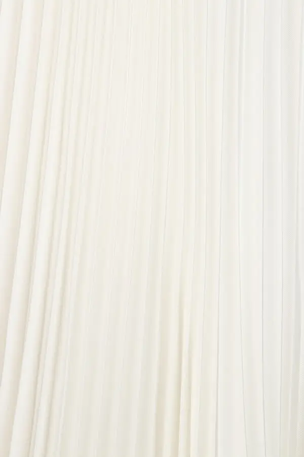 Dior Pleated High Waist Midi Skirt