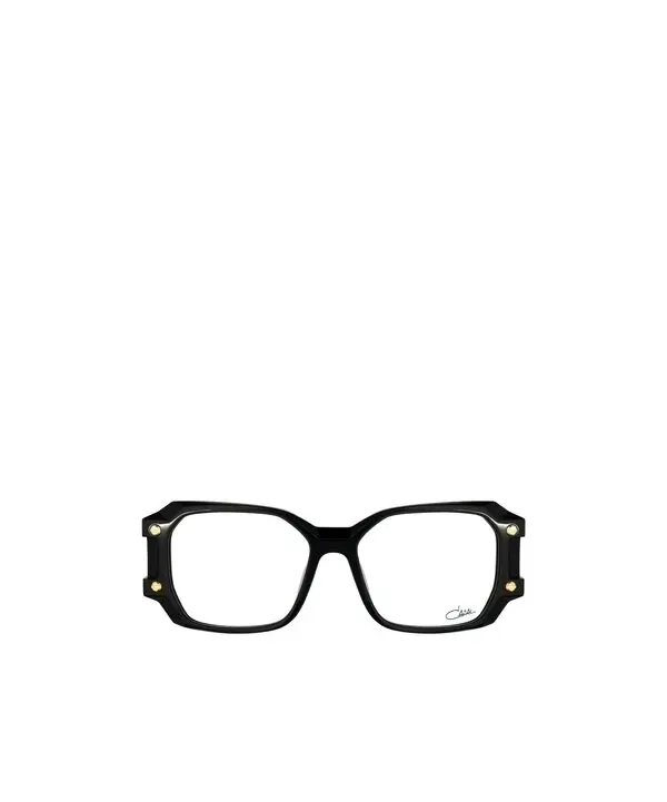 Cazal Rectangle Frame Eyeglasses - Black Gold