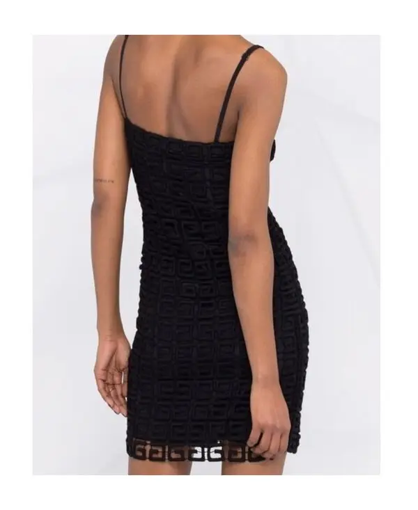 Givenchy G Embroidered Lace Mini Dress