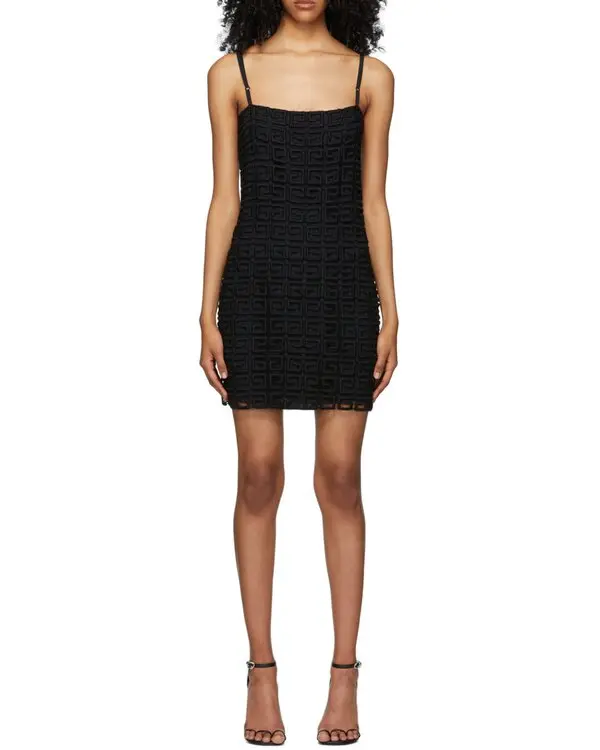 Givenchy G Embroidered Lace Mini Dress