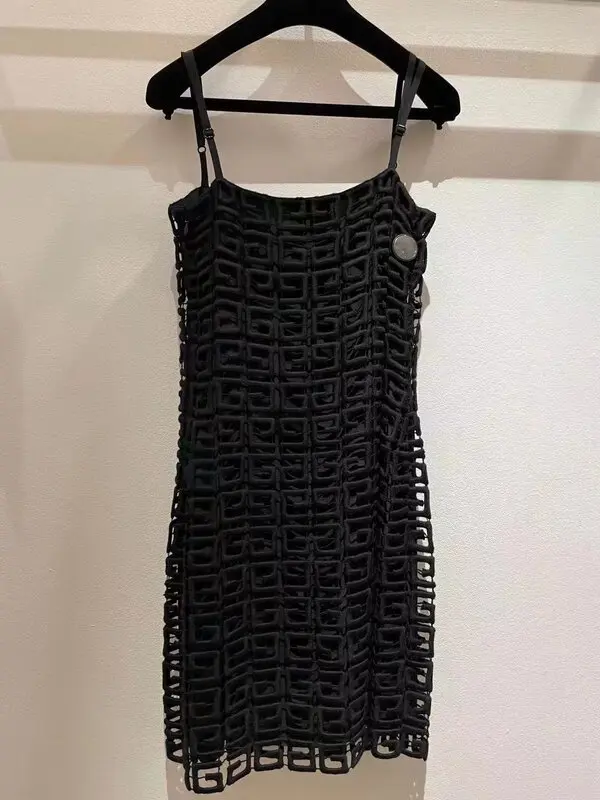 Givenchy G Embroidered Lace Mini Dress