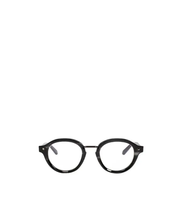 Valentino Garavani Round Frame Eyeglasses With Rivets - Black