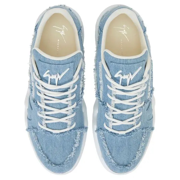 GIUSEPPE ZANOTTI Denim Platform Sneakers