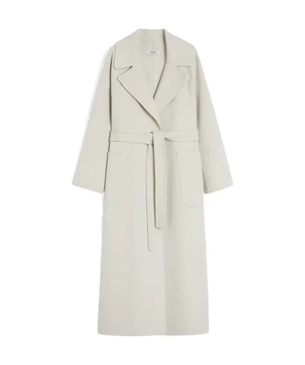 Max Mara Doris Belted Long-sleeved Coat - Ivory