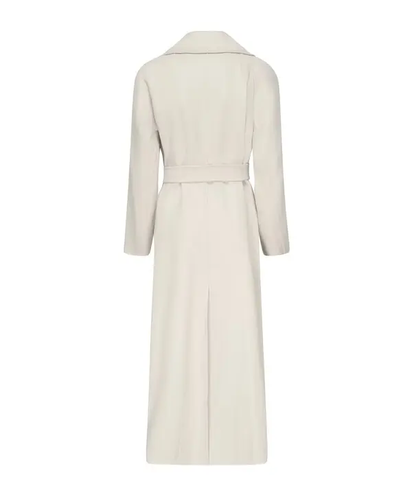 Max Mara Doris Belted Long-sleeved Coat - Ivory