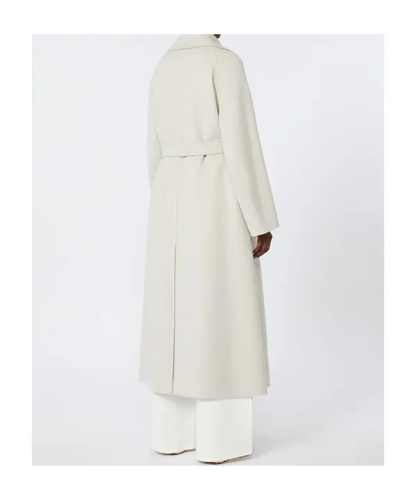 Max Mara Doris Belted Long-sleeved Coat - Ivory
