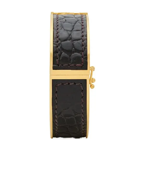 Saint Laurent Cassandre Logo Plaque Bracelet