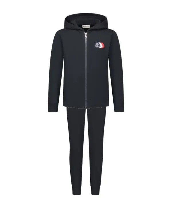 Moncler Logo Detail Hooded Tracksuit - Midnight Blue