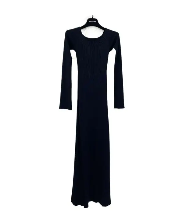 Chloé Long Sleeved Ribbed Maxi Dress