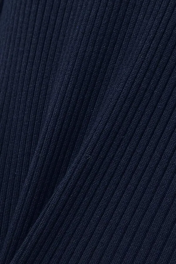 Chloé Long Sleeved Ribbed Maxi Dress