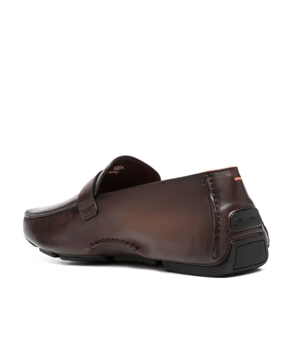 Santoni Logo Love Loafers