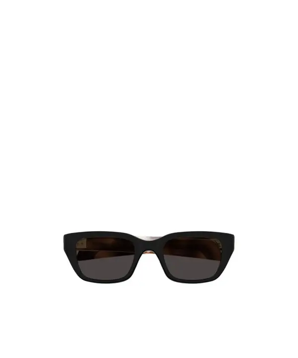Bottega Veneta Rectangular Frame Sunglasses - Black