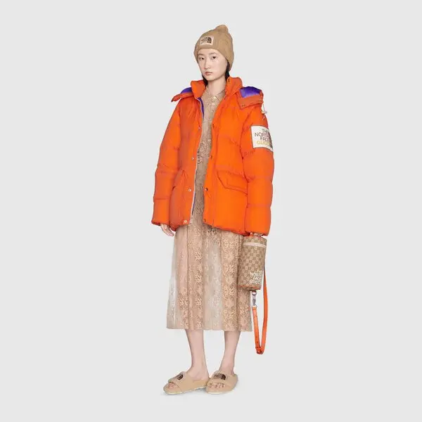 Gucci The North Face X Down Jacket - Orange